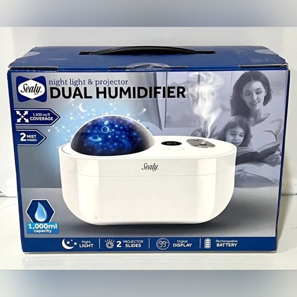 Sealy | Other | Sealy Night Light Projector Dual Humidifier 2 Mist ...